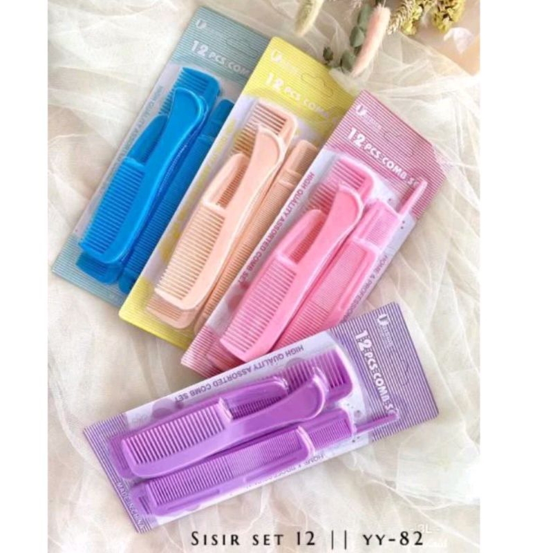 12pcs comb set 12 in 1 hair comb/ hair comb set | Shopee Philippines