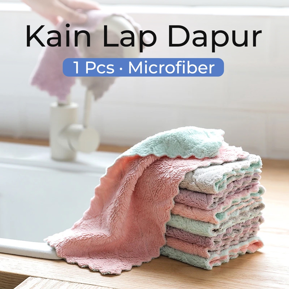 Kitchen Washcloth Microfiber Cleaning Cloth Mix Color | Shopee Philippines
