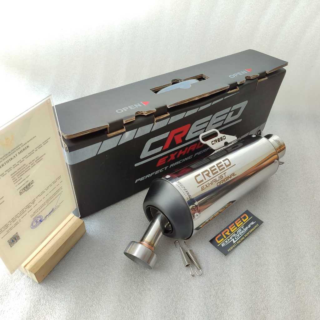 Original Racing Creed Exhaust Cylinder Tube Free DB Killer Cool Sound ...
