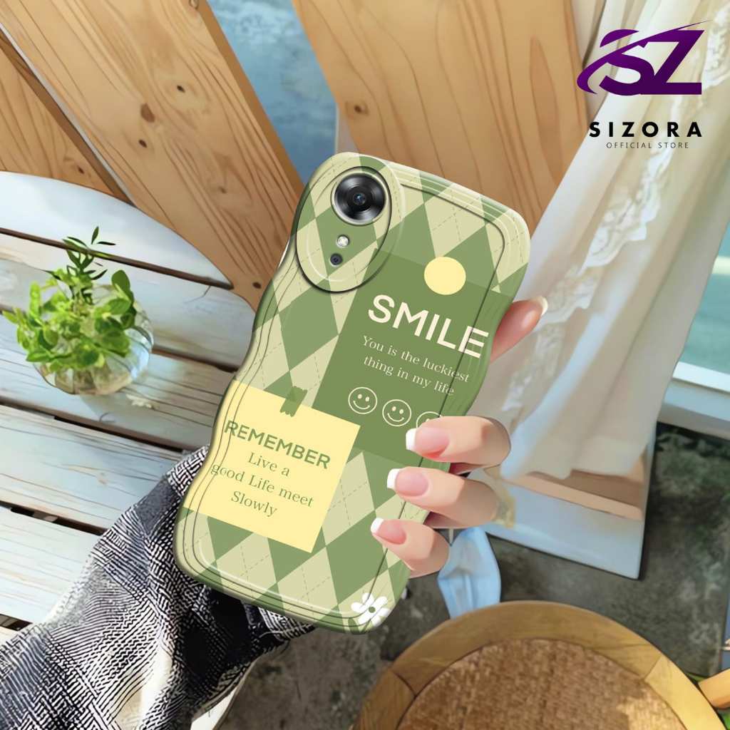 HP OPPO A17K/A17 cellphone wave Case Softcase Flexible silicone ...