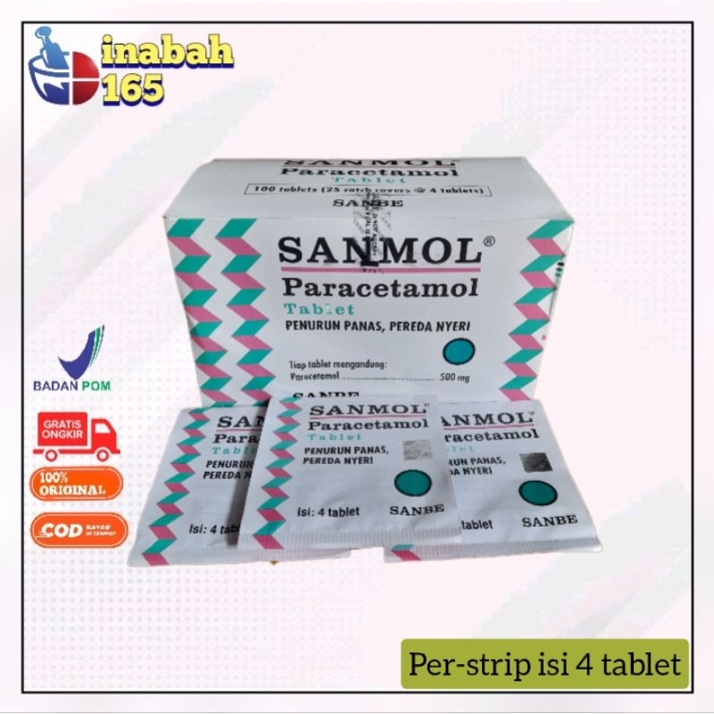 Sanmol paracetamol tablets (per-strip) | Shopee Philippines