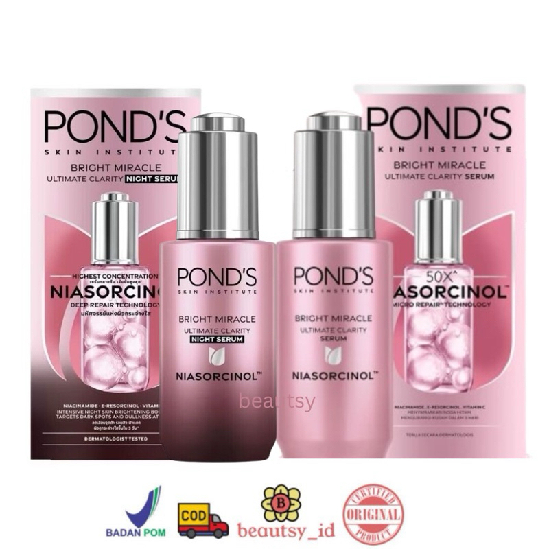Ponds Bright Beauty Triple Glow Serum Niasorcinol 30ml - Pond's ...