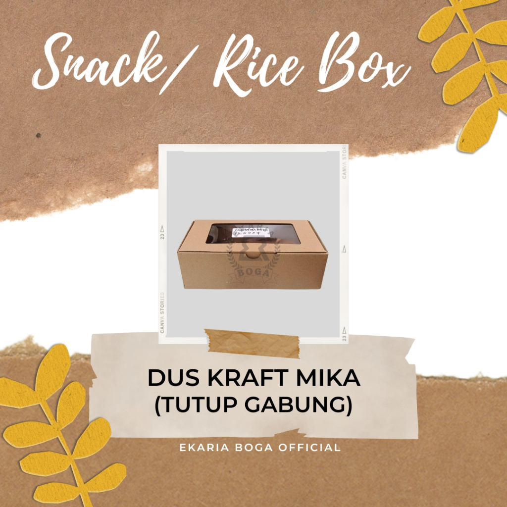 SNACK BOX / RICE BOX | CAKE BOX | BREAD BOX CAKE/ FOOD/ | MIKA WINDOW ...