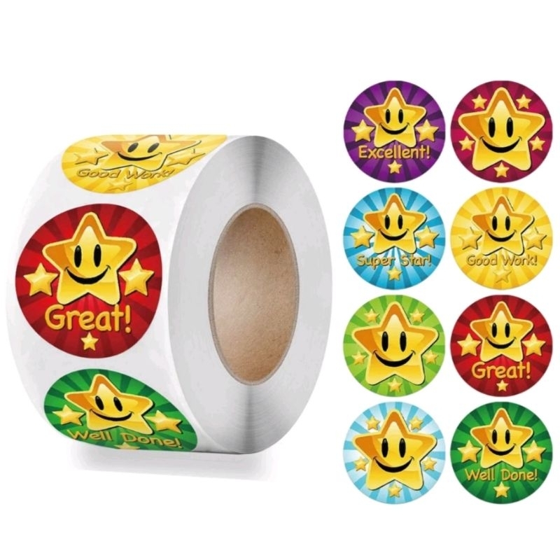 (100 pcs) children's reward stickers good job stickers children's ...