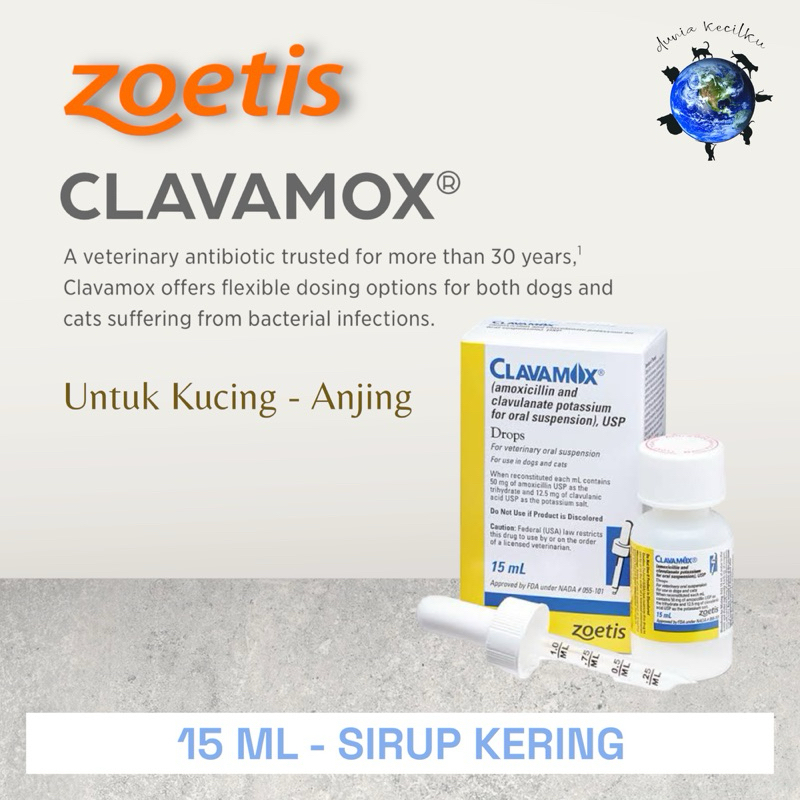 Clavamox Drops Oral Suspension Antibiotics Flu / Catflu / Urinary ...