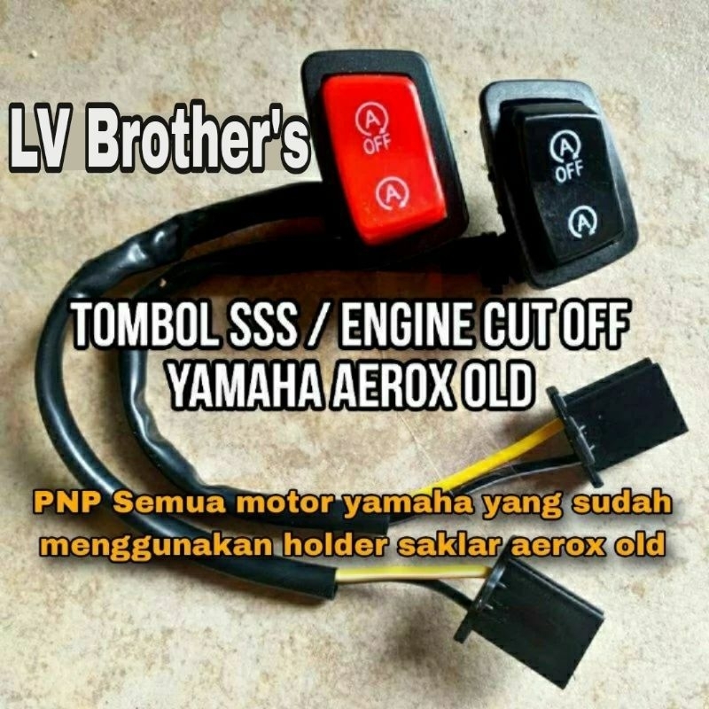 TOMBOL Start System Stop Switch Button / Engine Idling Stop Yamaha NVX ...