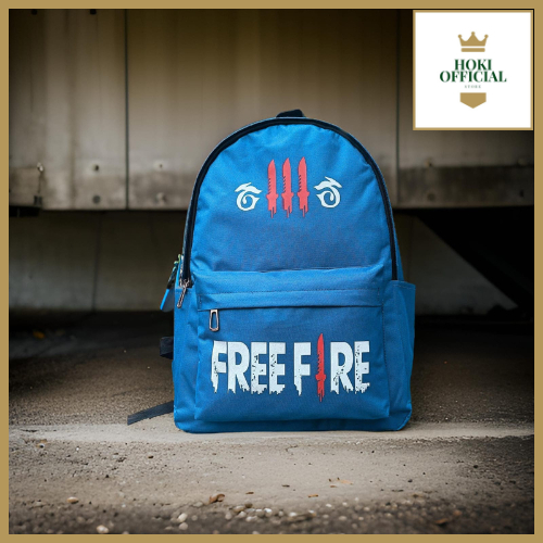 Free FIRE Character Bag Boys School Backpack Full Color polyester ...