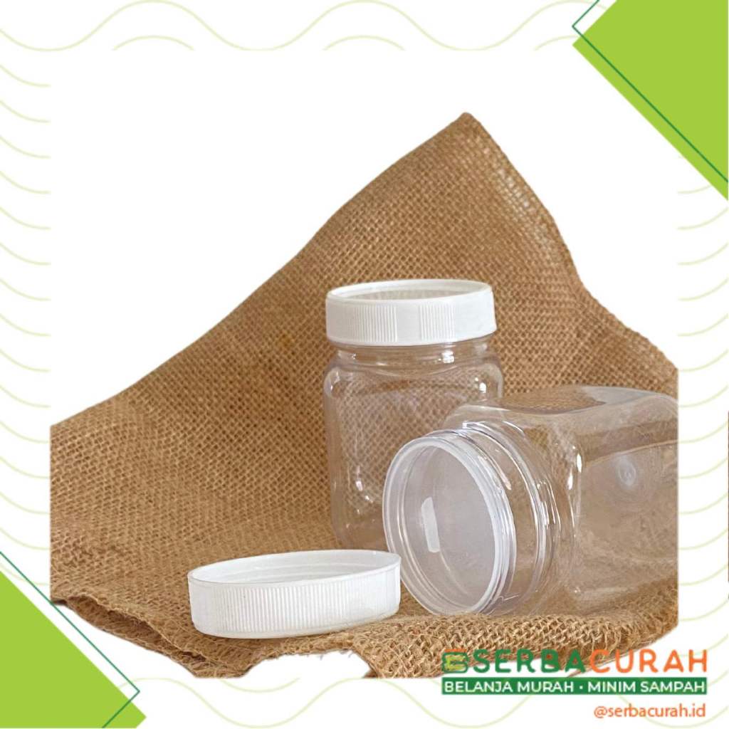 Square Plastic Jar + Plug | 200 ml | 8x5 cm | Shopee Philippines