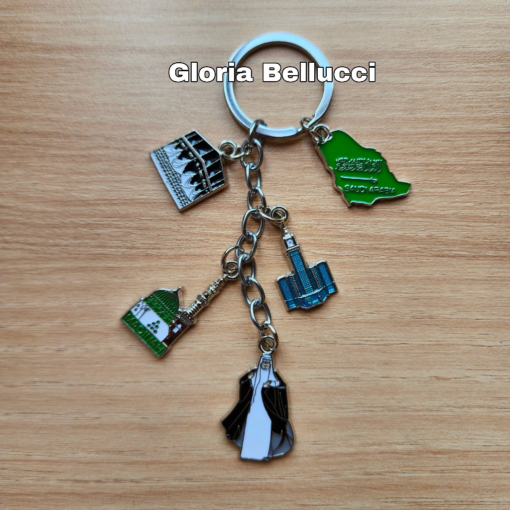 GANTUNGAN Mecca Medina key chain souvenir keychain by saudia arabia ...