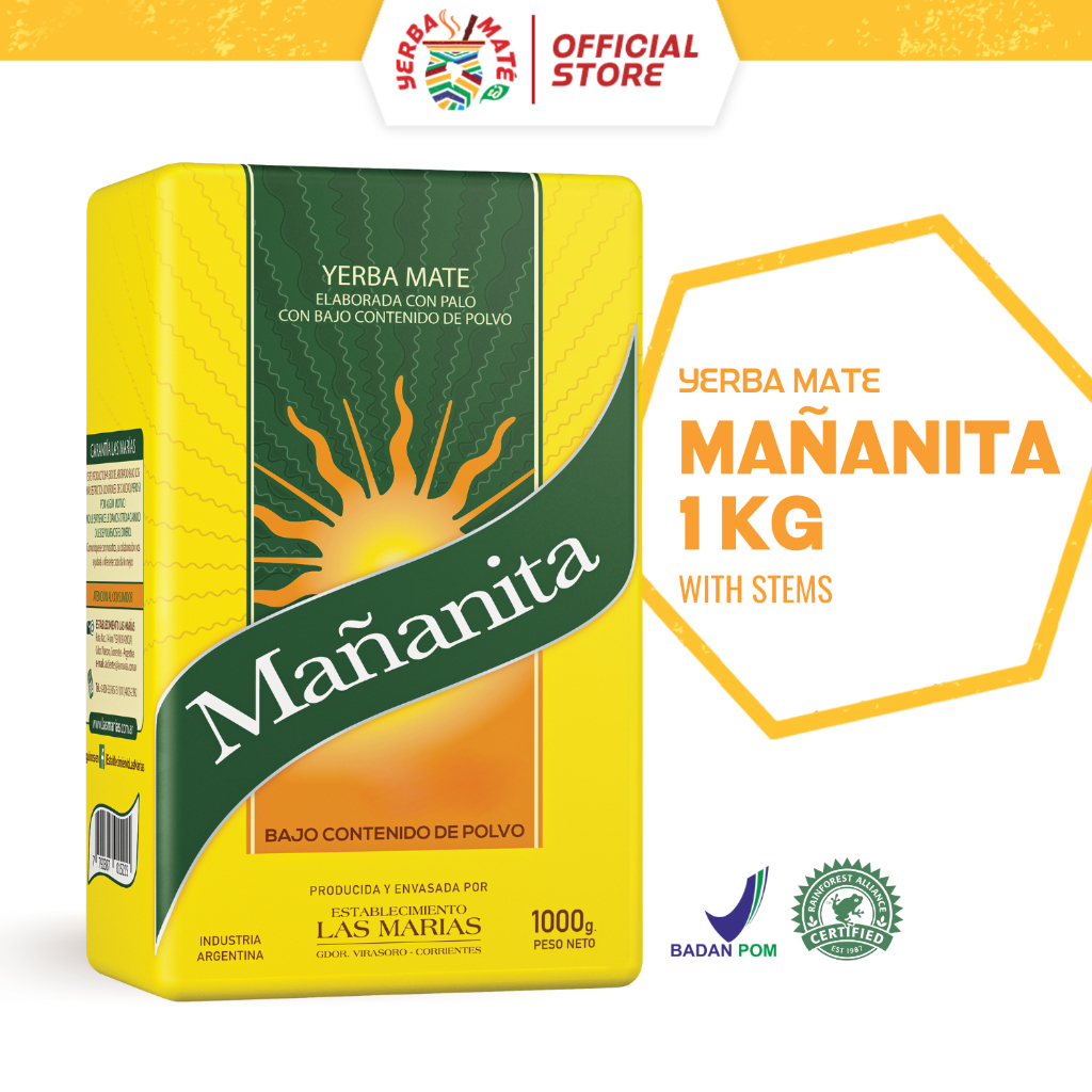 Mananita Yerba Mate with stems 1 kg | Argentinian Botanical Tea ...