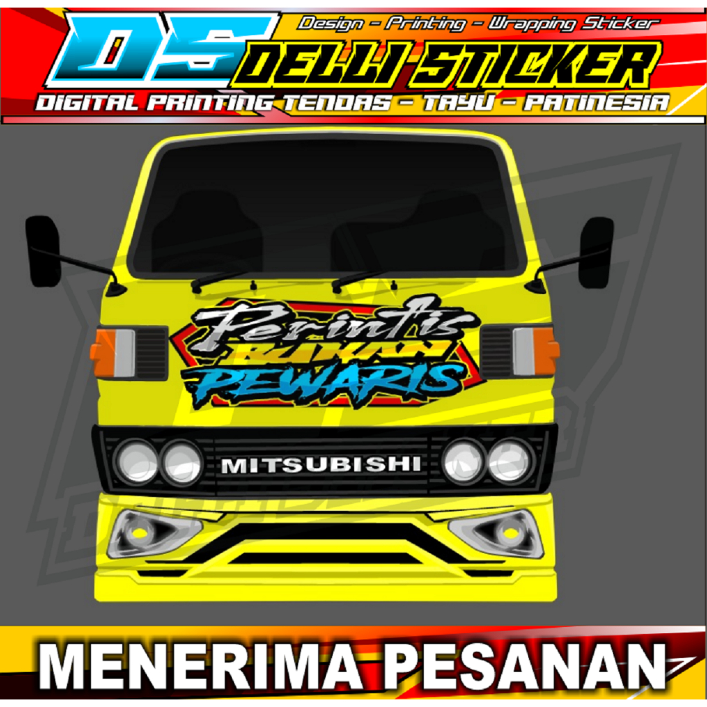 Umplung truck front cabin decal sticker + free riques design and ...