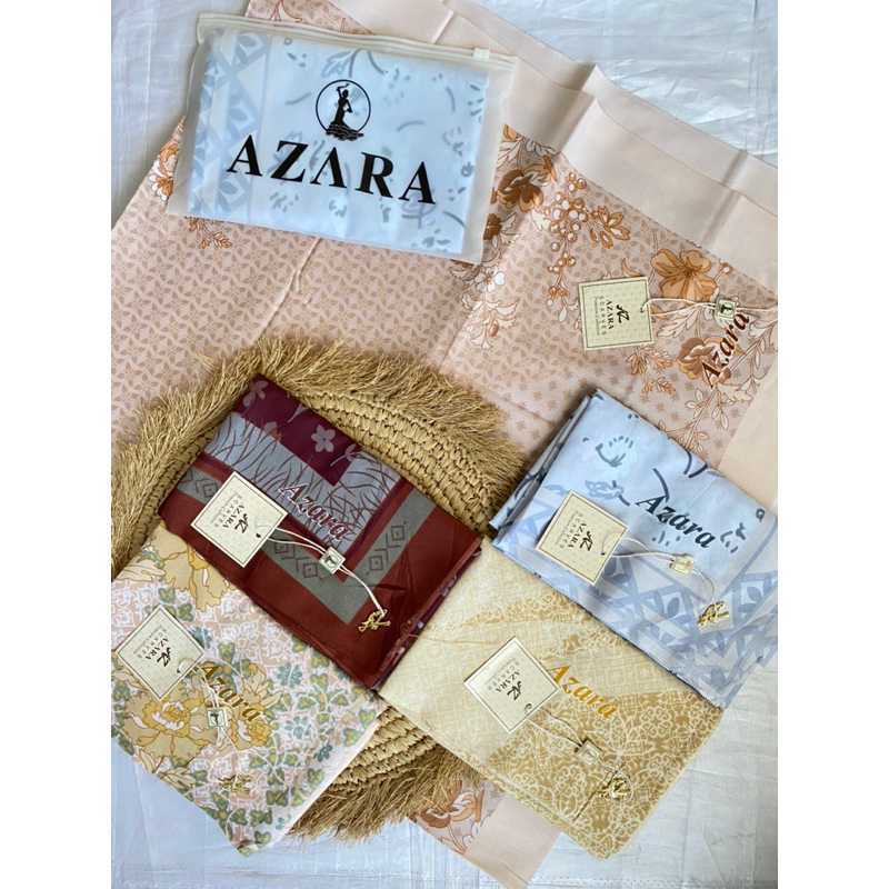 10 Azara Rectangular Hijabs MOTIF PACKING POUCH Metal Logo Laser Cut ...