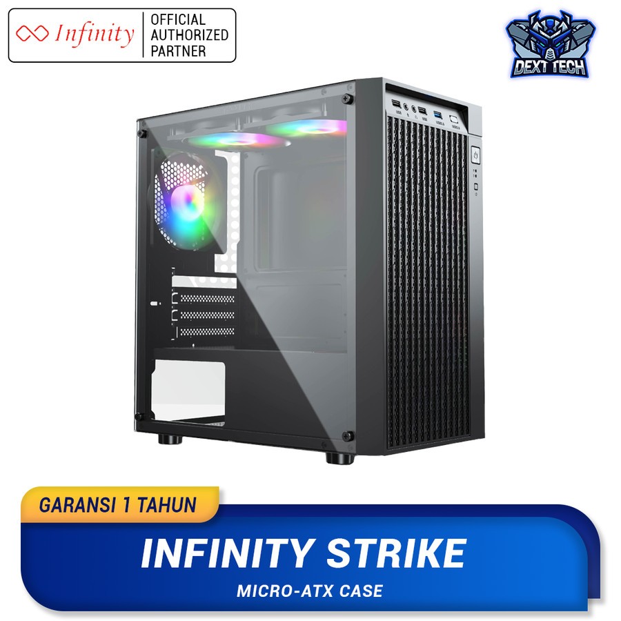 Infinity STRIKE - mATX Gaming Case - INCLUDE 3 FAN | Shopee Philippines