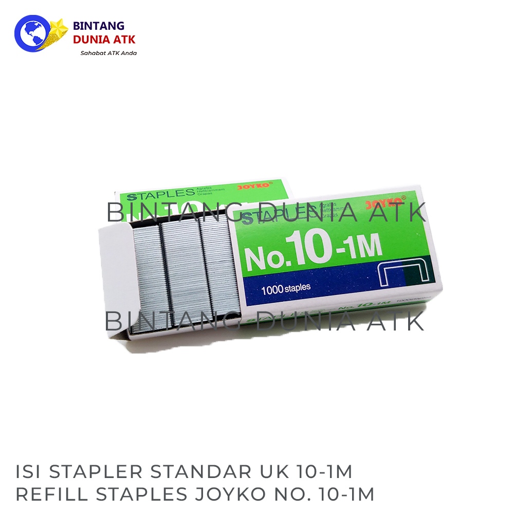 Refill Staples / Fill Stapler / Refill Stapler Joyko No. 10-1m / 1 Box ...
