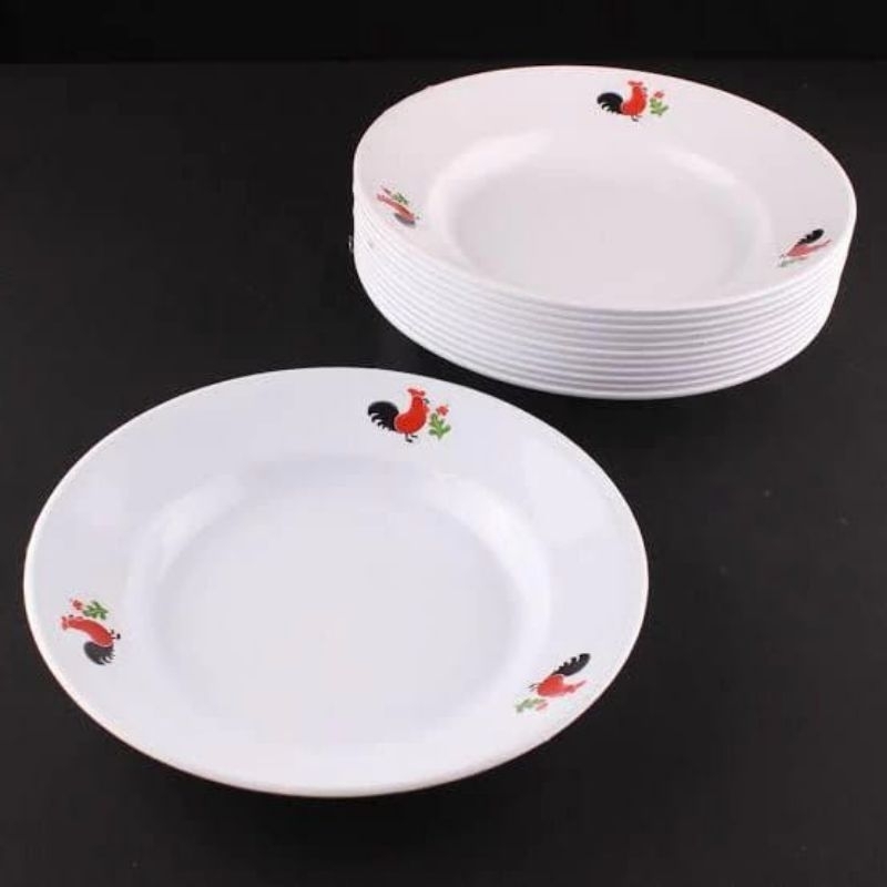 22cm PLASTIC CHICKEN PLATE / CHICKEN MOTIF PLATE | Shopee Philippines