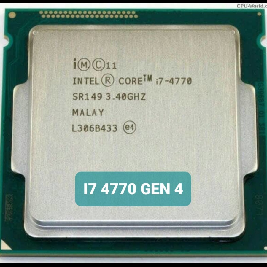 Processor Core i7 4770-3.40Ghz LGA 1150 Gen 4 Haswell | Shopee Philippines