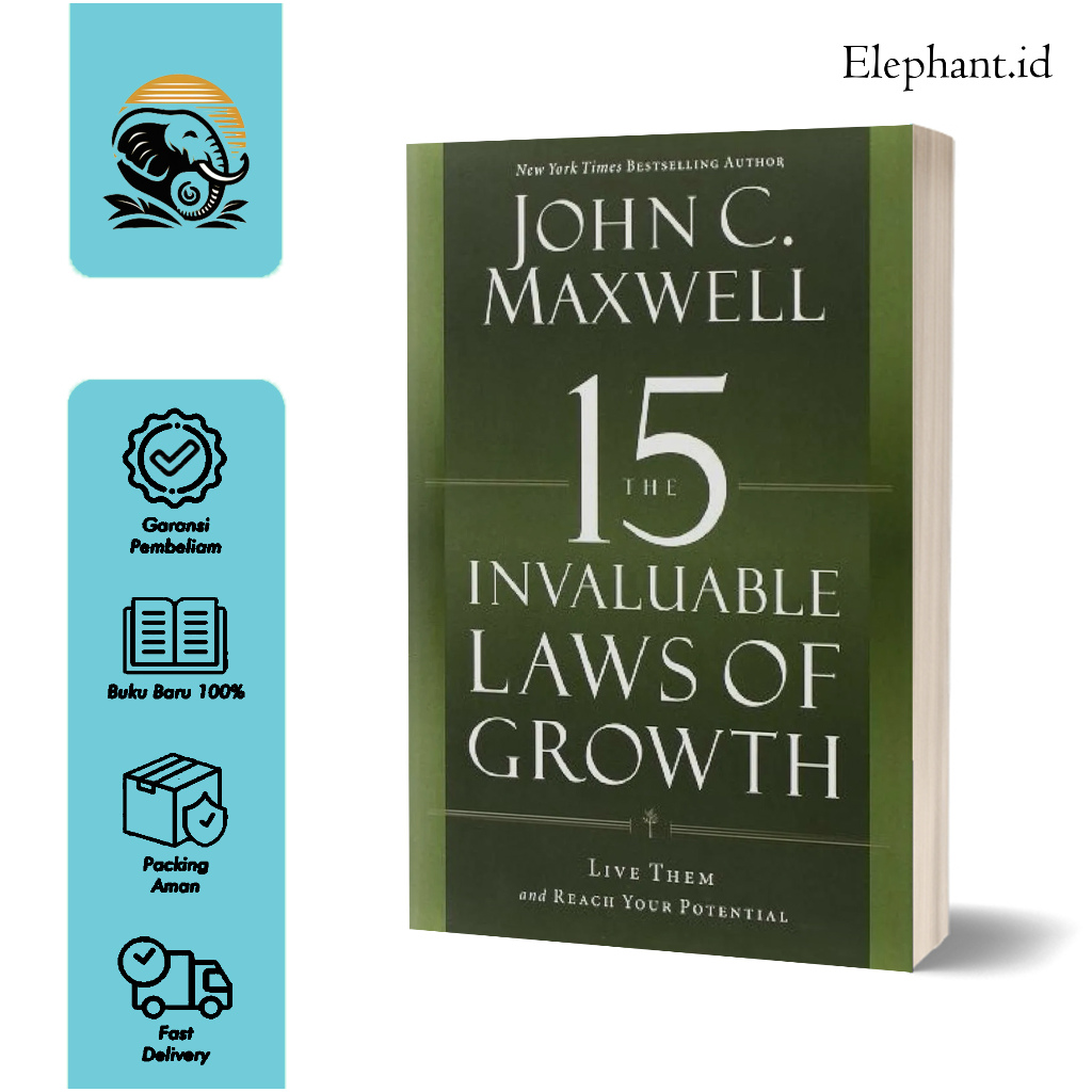The 15 Invaluable Laws of Growth by John C. Maxwell (English) | Shopee ...