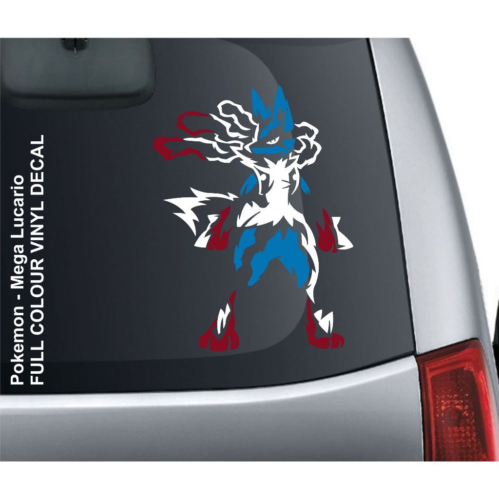 Unique and Cute Pokemon Mega Lucario Sticker | Shopee Philippines