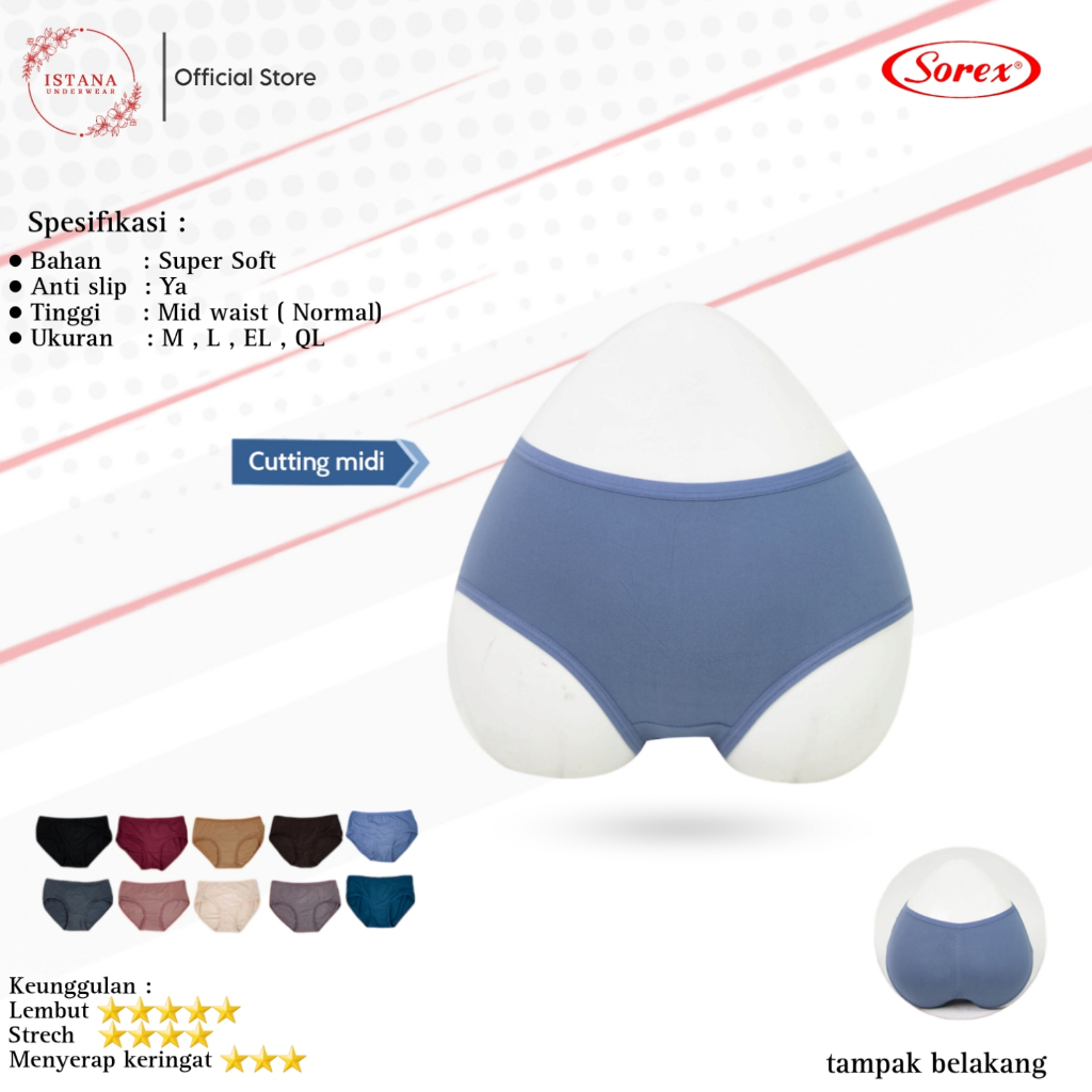SOREX Cd Basic Super Soft 1239/mature Panties | Shopee Philippines