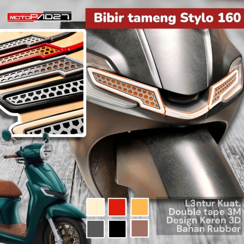 Motopad27 List Of Front Shield Lips Honda Stylo 160 | Shopee Philippines