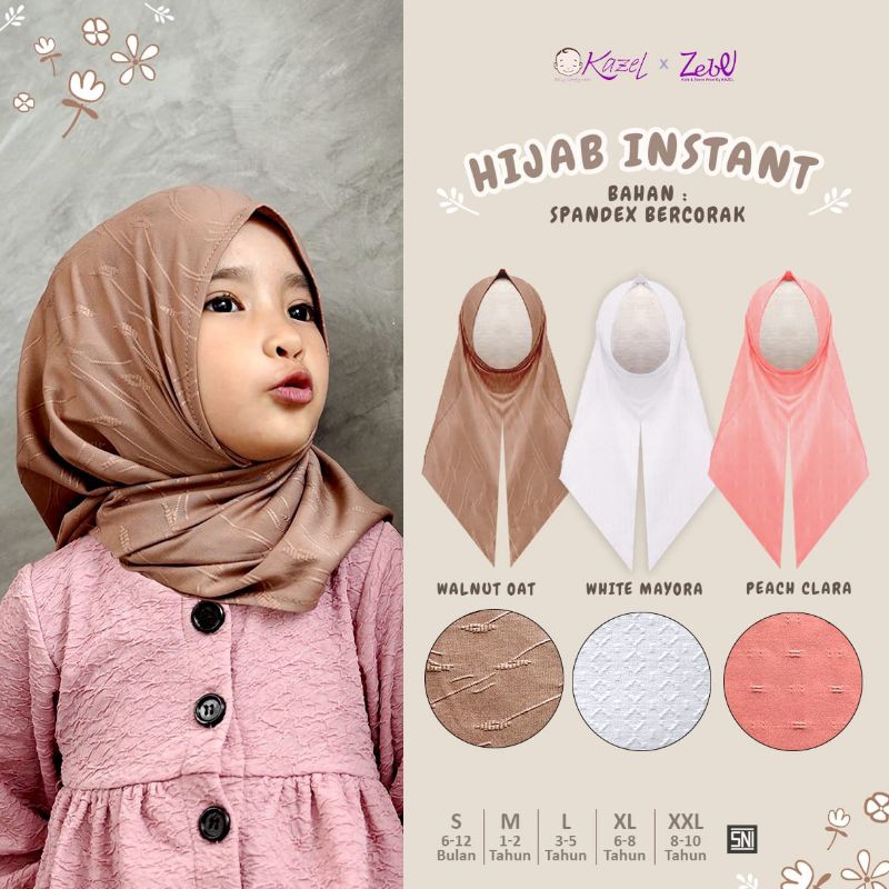 Kazel Patterned Instant Hijab (1 pcs) | Shopee Philippines