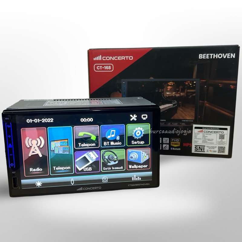 LAYAR Head Unit MP5 Concerto 7 Inch Screen Bethoven CT 168 - Deckles ...
