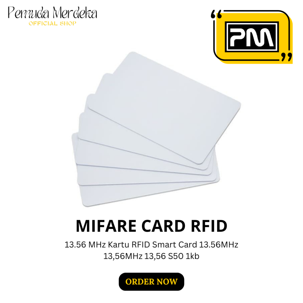 PUTIH Mifare Card RFID 13,56 MHz IC Card Mifare Card Plain White Read ...