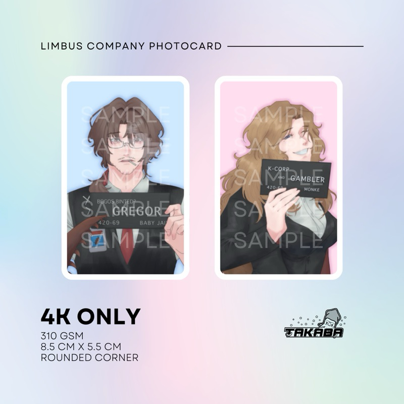 Limbus COMPANY Gregor-Rodya Barbie Photocard by takaba3150 | Shopee ...