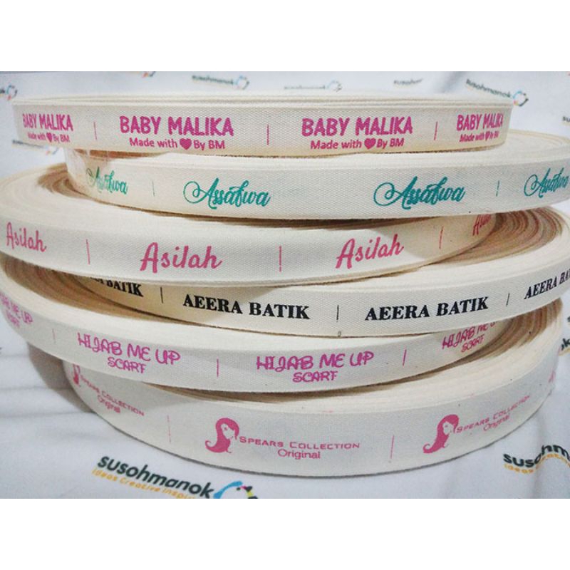 KATUN Clothes Labels/Hijab Labels/Cotton Labels/100pcs | Shopee Philippines