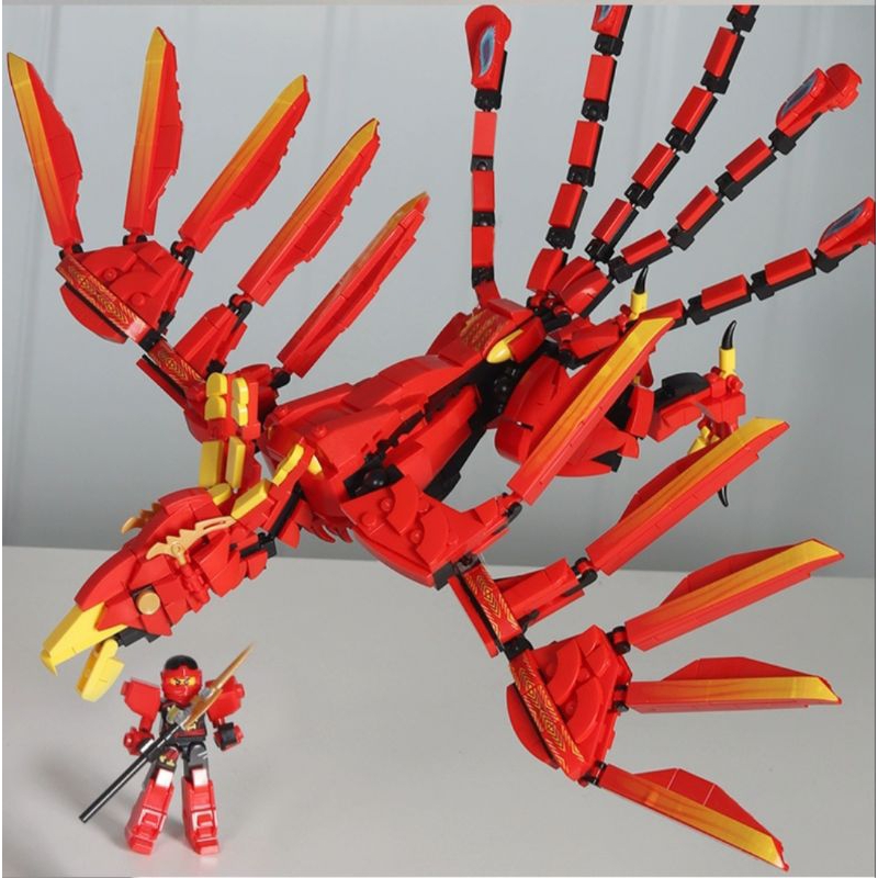 Ninjago SERIES RED PHOENIX 2IN1 BUILDING BLOCK EDUCATIONAL TOY | Shopee ...