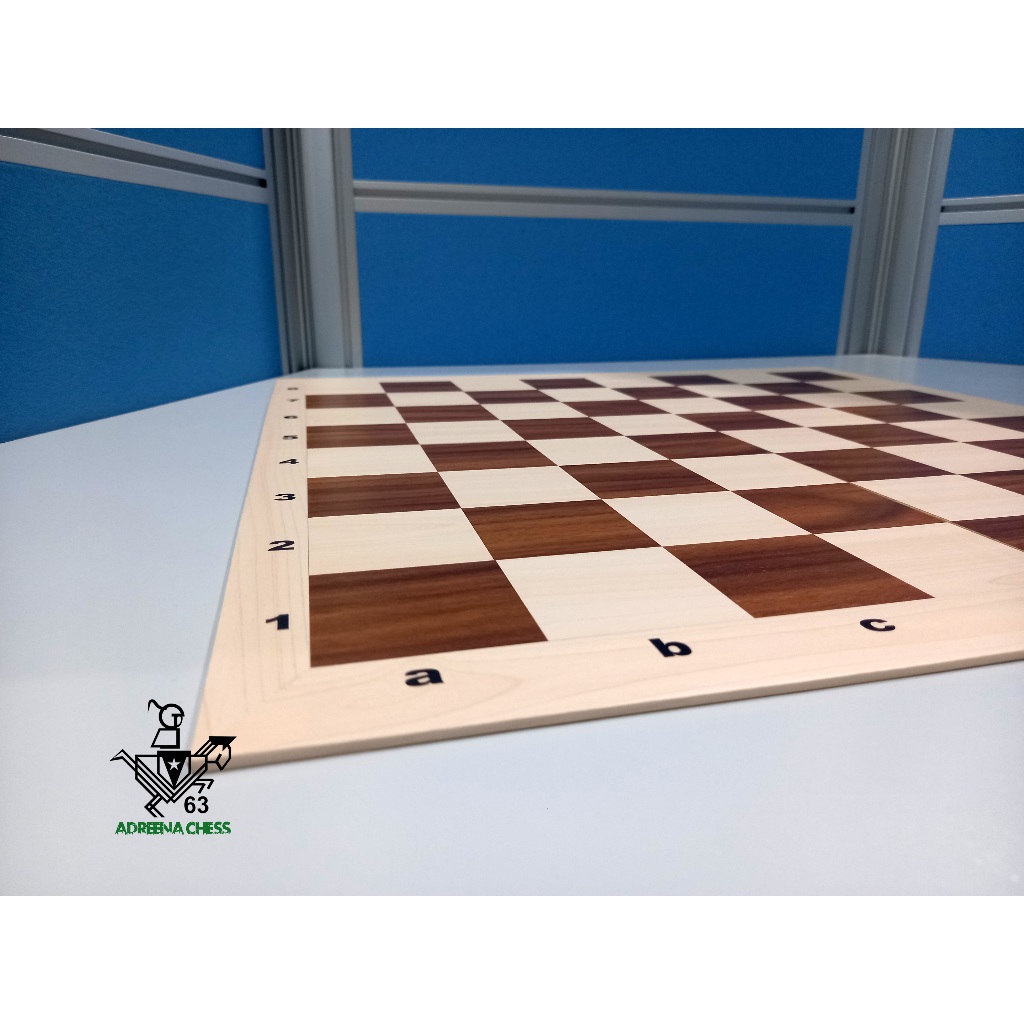 Premium 4 Folding Chess Board with Wood Grain Motif with Notation ...