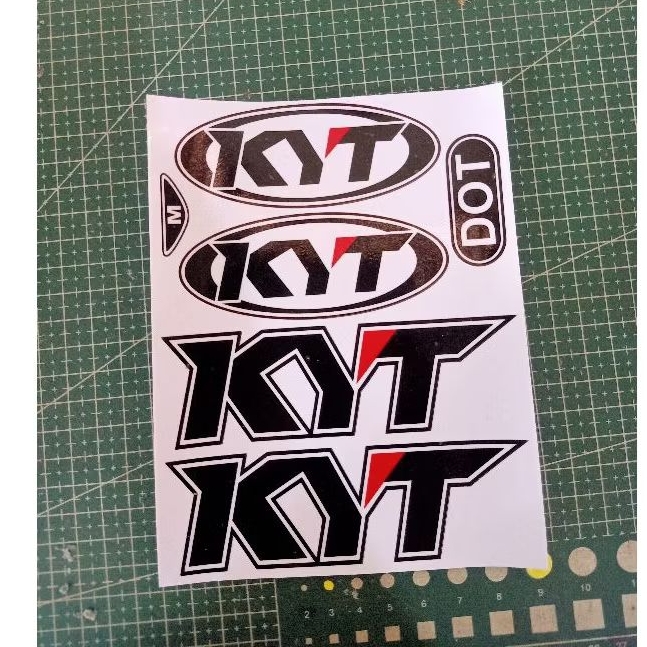 Kyt Helmet logo Sticker set Side print cut model | Shopee Philippines
