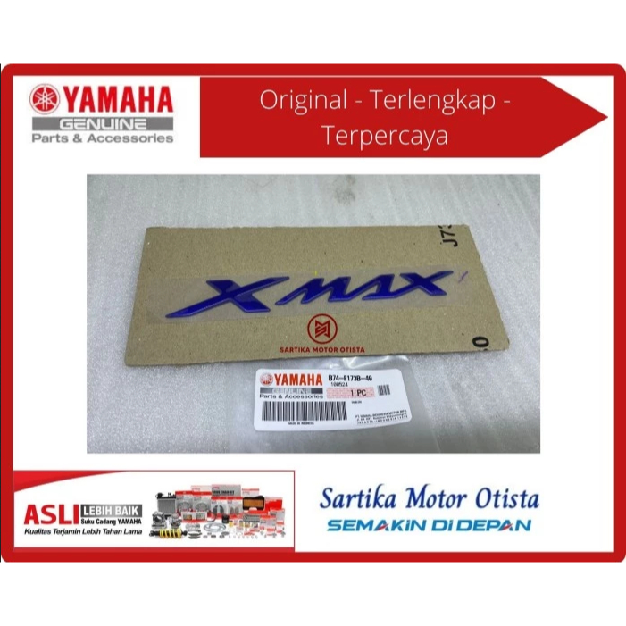 Original Yamaha Xmax Blue Embossed Emblem | Shopee Philippines