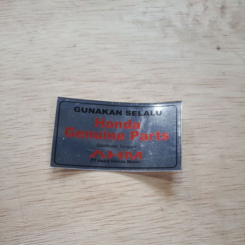 Arm detail stickers use always genuine honda AHM logo universal parts ...