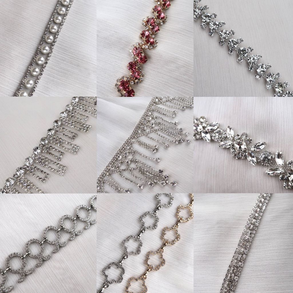 Sequin Chain Belt Beautiful Luxury Rhinestone Bridal Sash Belt Sequin ...