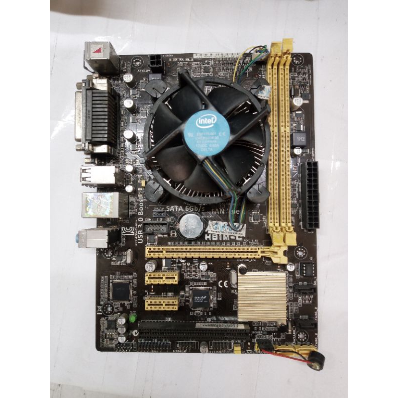 H81 Intel lga 1150 Motherboard with Fan and Processor Package | Shopee ...