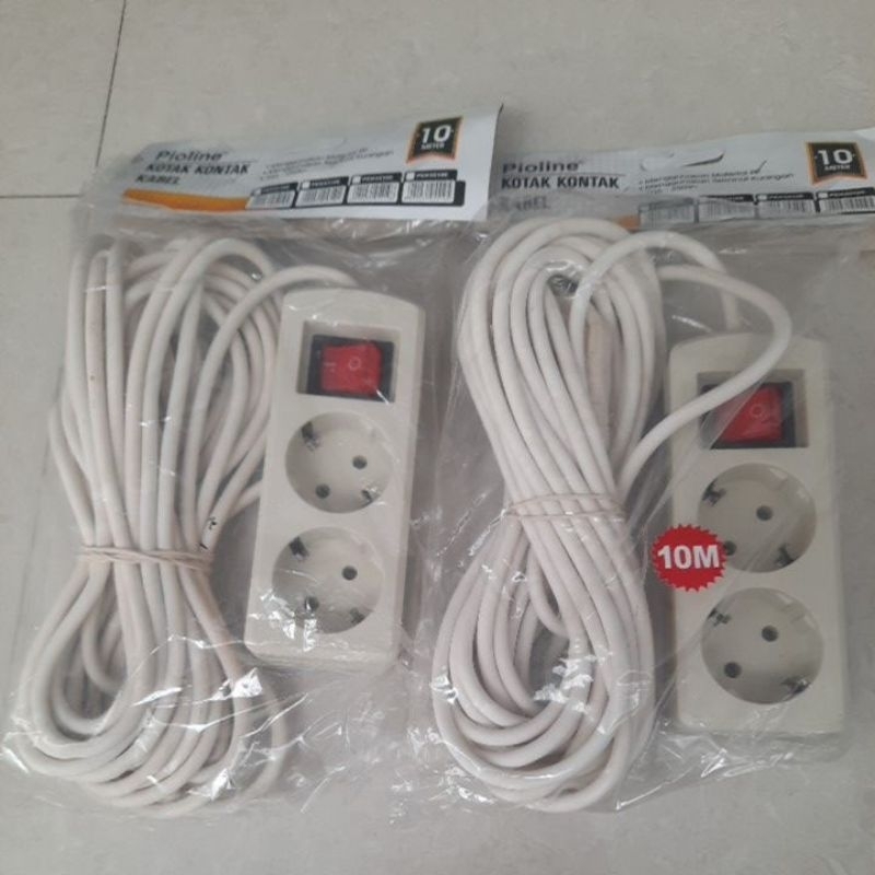 10 meter cable plug 2 holes pioline SNI | Shopee Philippines
