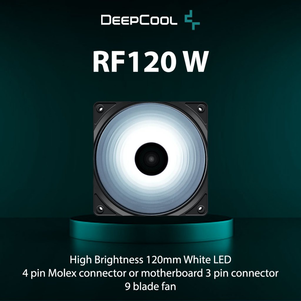 Deepcool RF 120W - White LED Fan Casing | Shopee Philippines