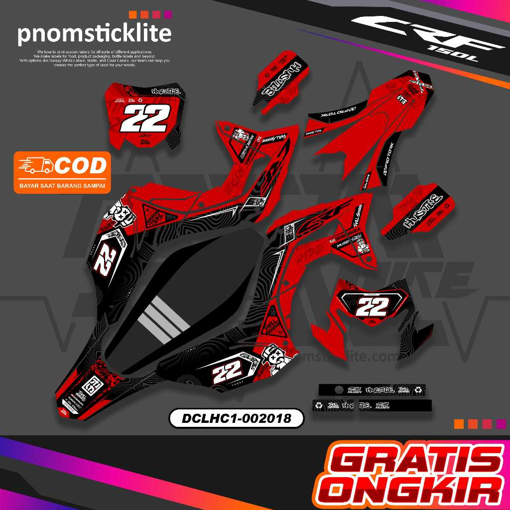 Sticker DECAL Full Body CRF 150 L Trail Supermoto Enduro DECAL CRF 150 ...