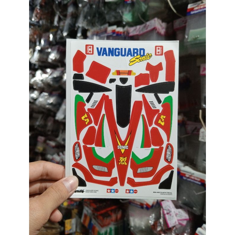 Mini 4WD VANGUARD SONIC DECAL / TAMIYA VANGUARD SONIC STICKER | Shopee ...
