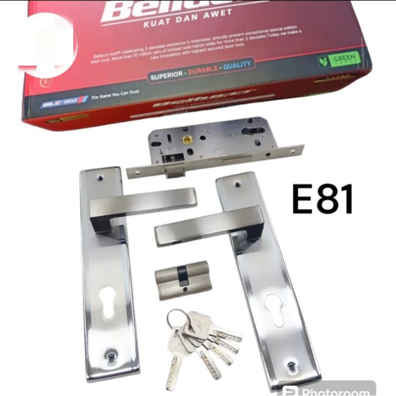 Bellucci E81 Big Door Lock | Bellucci Box Model Lock | Fullset Big ...