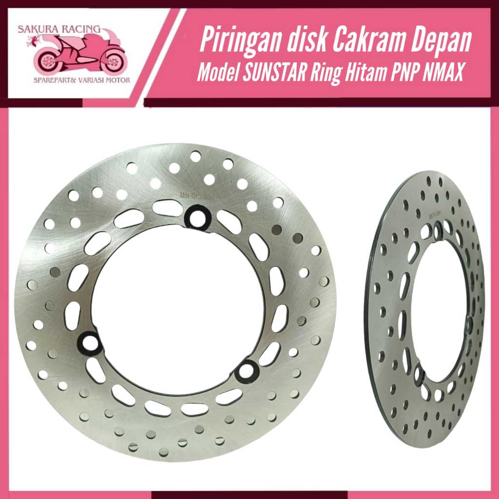 HITAM Nmax Front Disc Disc Disc Plate Model SUNSTAR Ring Black PNP NMAX ...