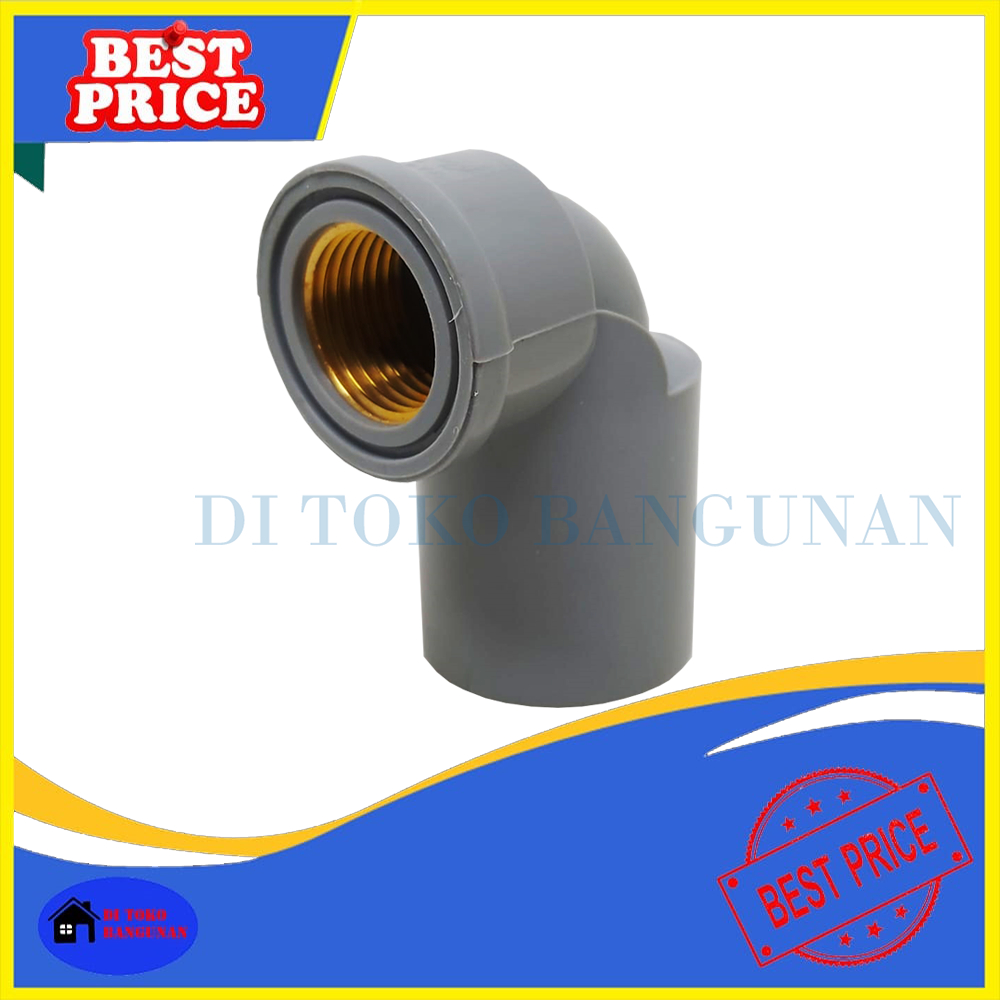 Keni Drat In Brass 1/2" 1/2" - 1/2" 3/4" Faucet Elbow knee Keni PVC ...