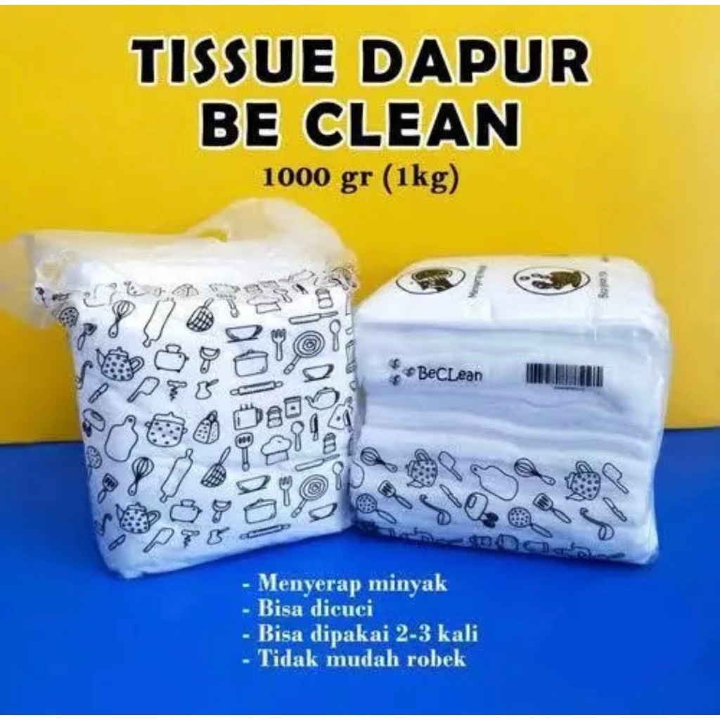 Beclean Stove Tissue 1kg Size 20*20 Multipurpose Kitchen Tissue/BE CLEAN 1kg | Shopee Philippines