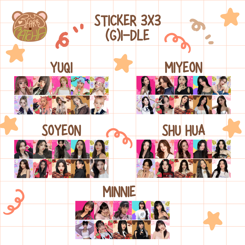 Contents Of 50pcs sticker (G)I-DLE | Shopee Philippines