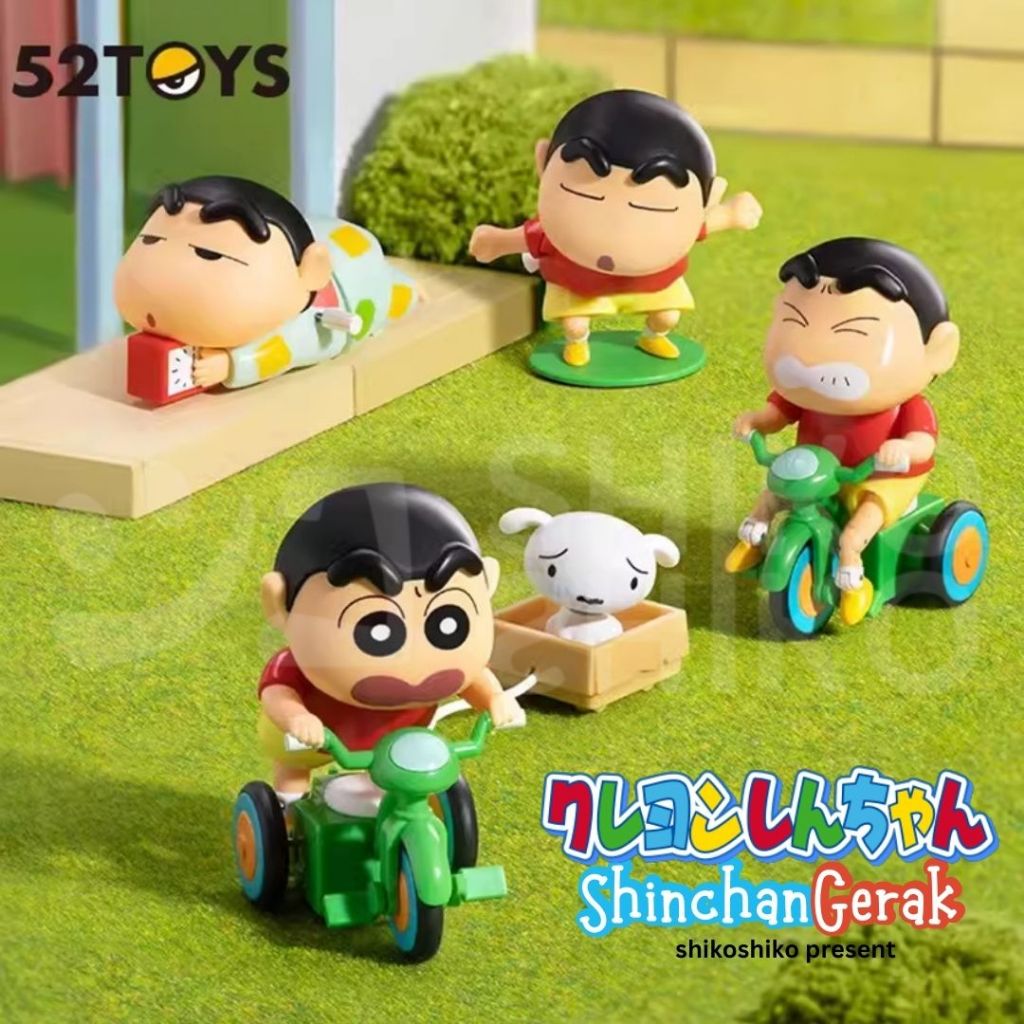 Bbssc Blind Box Action Figure Crayon Shinchan And Shiro Shake Motion ...