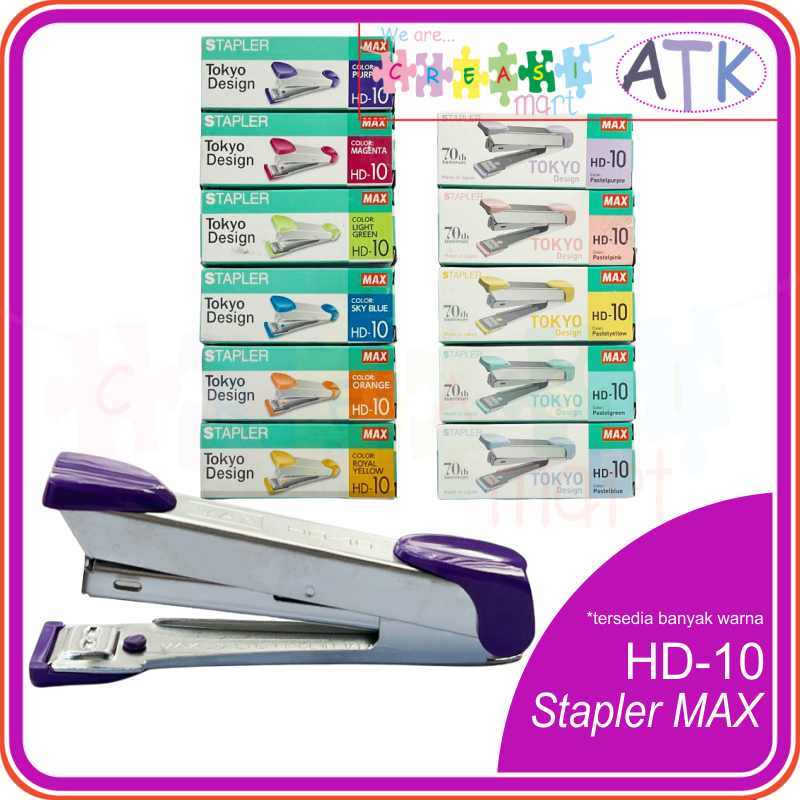 Stapler MAX HD-10 Tokyo Design Made In Japan Available In Many Colors ...