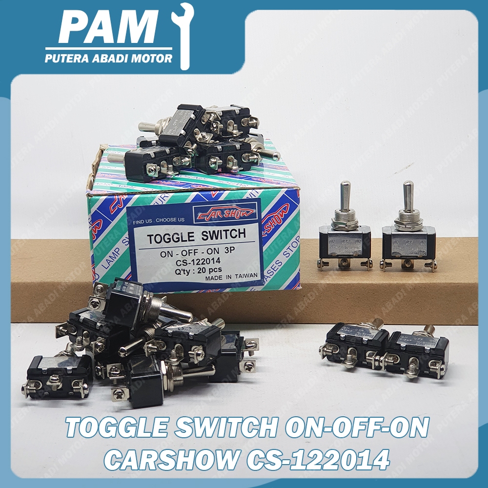 TOMBOL Toggle Switch ON OFF Button ON CARSHOW CS-122014 Universal ...