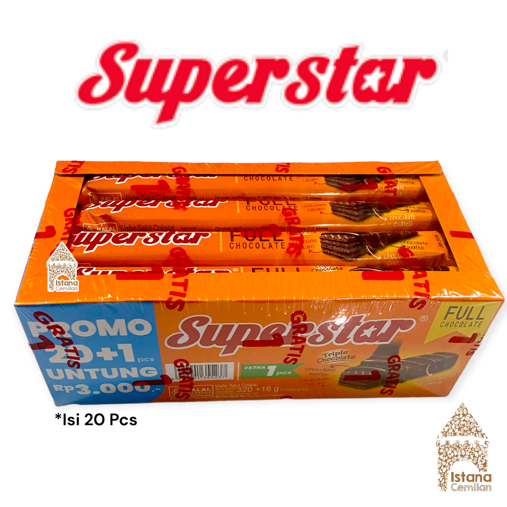 Superstar Chocolate Wafers / Chocolate Contents 20 pcs | Shopee Philippines