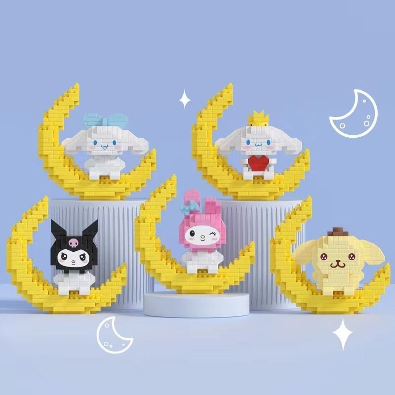 Mini bricks sanrio character moon building block toy | Shopee Philippines